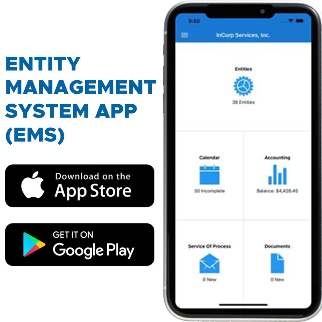 InCorp Entity Management System Apps
